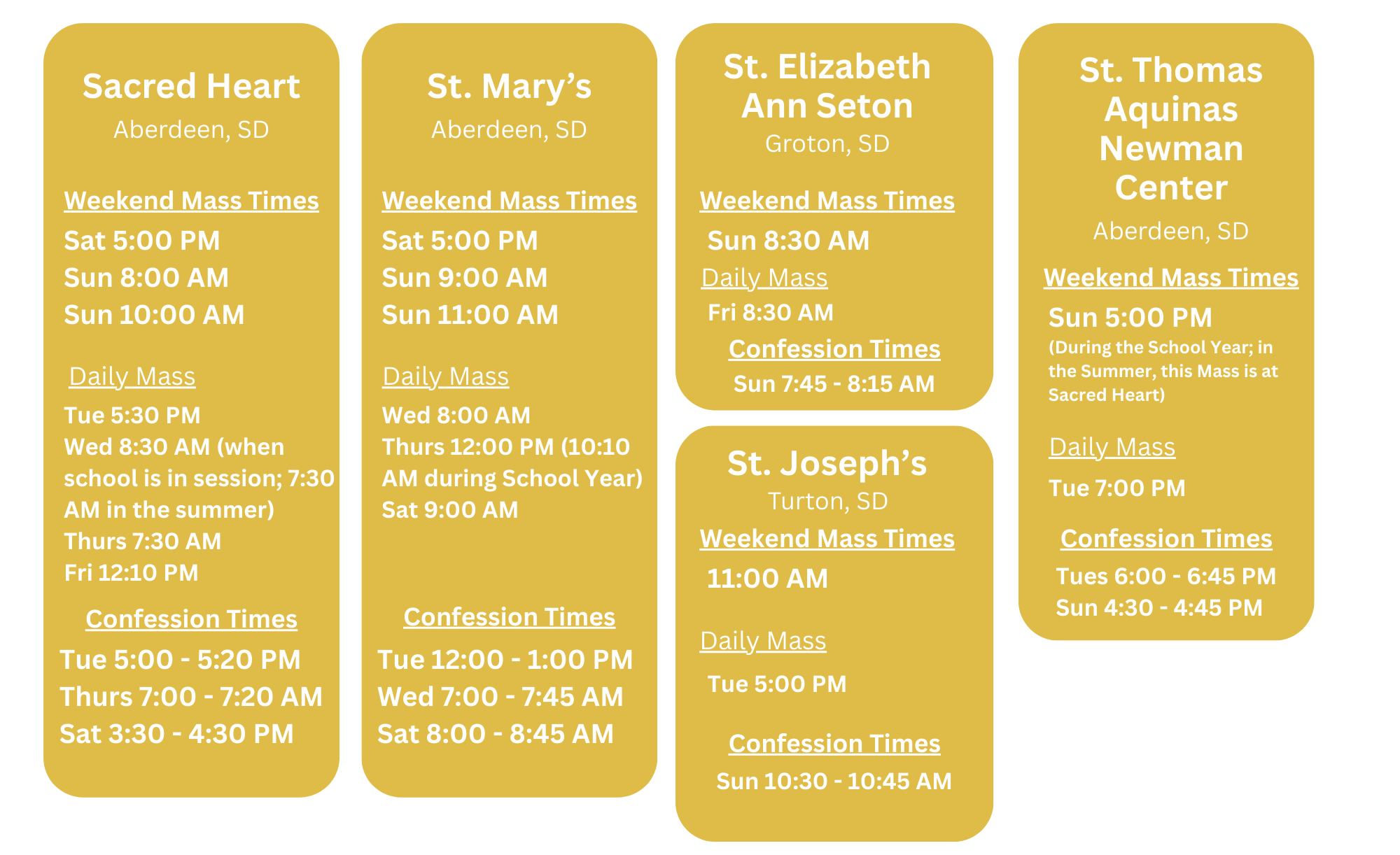 - Blessed Sacrament Parishes - Aberdeen, SD